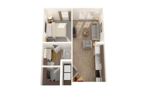 University of Houston Student Apartments | Floor Plans